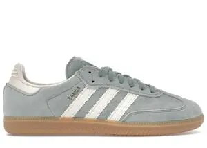Adidas Samba Sneakers - Silver Green/wonder White/gold Metallic
