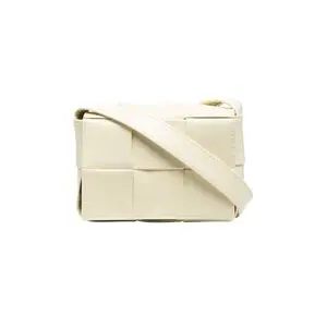 Bottega Veneta Mini Cassette Crossbody Bag - Silver