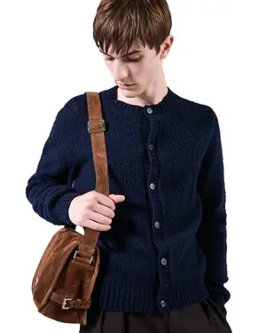 Prada Suede Shoulder Bag - Brown