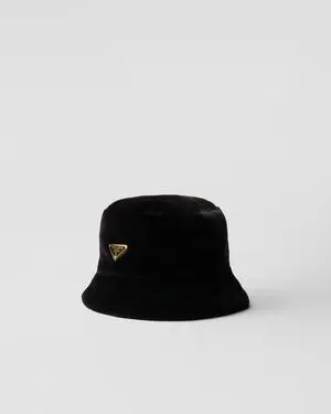 Prada Fabric Bucket Hat - Black
