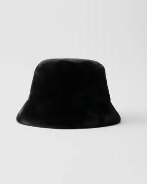 Prada Fabric Bucket Hat - Black
