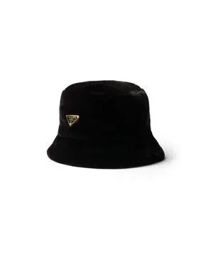 Prada Fabric Bucket Hat - Black