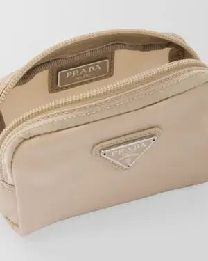 Prada Micro Re-nylon Pouch - Desert Beige