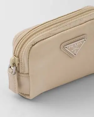 Prada Micro Re-nylon Pouch - Desert Beige