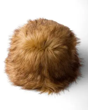 Prada Fur Bucket Hat - Neutral