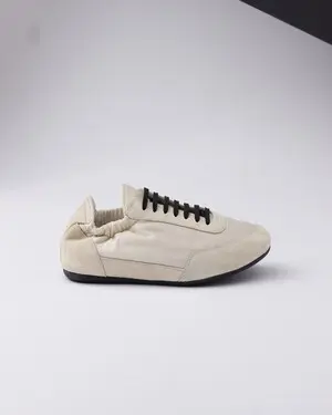 Prada Collapse Re-nylon And Suede Sneakers - Neutral