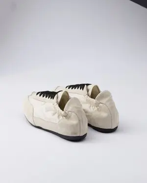 Prada Collapse Re-nylon And Suede Sneakers - Neutral