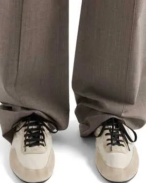 Prada Collapse Re-nylon And Suede Sneakers - Neutral