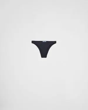 Prada Prada Ribbed Knit Bikini Bottom Navy