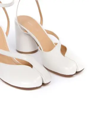 MAISON MARGIELA 80mm Tabi Sandal Pumps - White