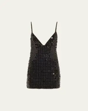 Retrofete Airalyse Embellished Mini Dress - Black