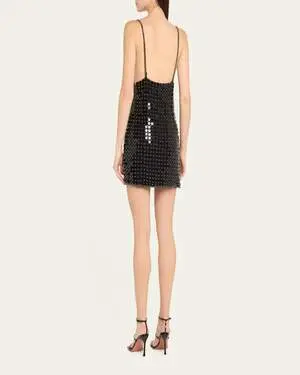 Retrofete Airalyse Embellished Mini Dress - Black