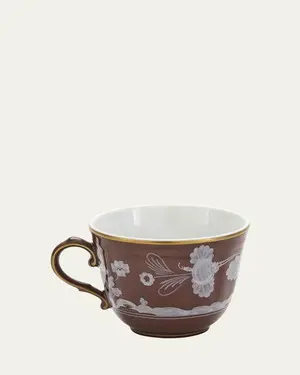 GINORI 1735 Oriente Italiano Coffee Cup, 4 Oz. Brown