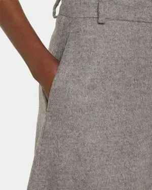Brunello Cucinelli A-line Midi Skirt - Grey