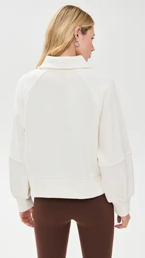 Varley Milano Half Zip Sweat - Ivory