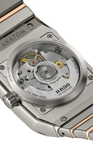 RADO Anatom Automatic Ceramic Bracelet Watch - Black