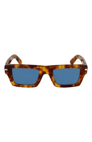FERRAGAMO Prisma Rectangular Sunglasses - Blonde Tortoise