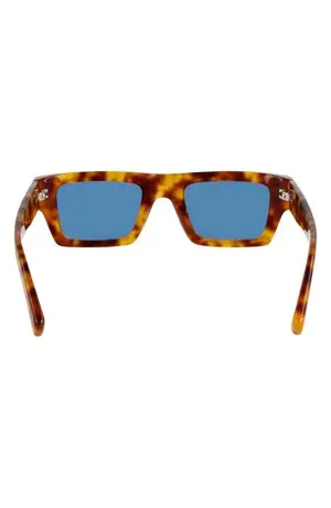 FERRAGAMO Prisma Rectangular Sunglasses - Blonde Tortoise