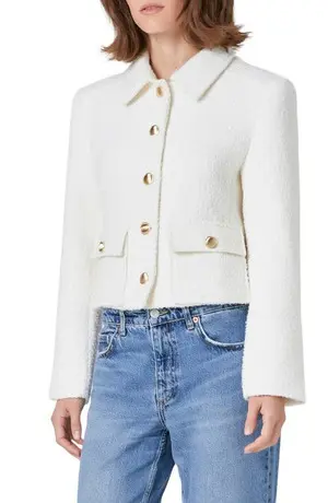 Endless Rose Bouclé Tweed Boxy Jacket