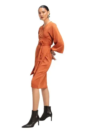 DIARRABLU Lala Midi Dress - Solid Rust