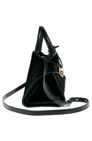 FERRAGAMO Mini Hug Top Handle Satchel - Nero