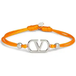 Valentino Garavani Vlogo Cord Bracelet - Orange