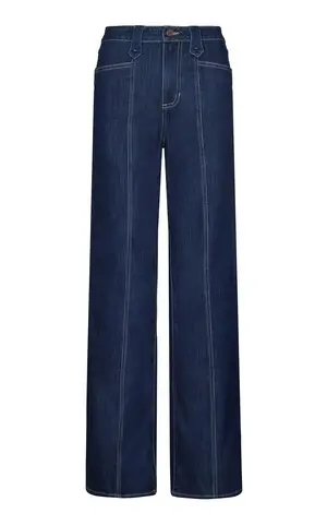 JOHANNA ORTIZ A Navegar High-Rise Straight-Leg Jeans
