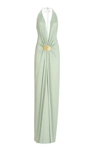 Silvia Tcherassi Aiko Gathered Maxi Dress