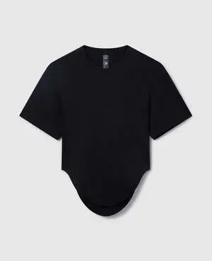 Stella McCartney Truelife Sportswear Curved Hem T-shirt - Black