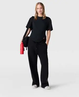 Stella McCartney Truelife Sportswear Curved Hem T-shirt - Black
