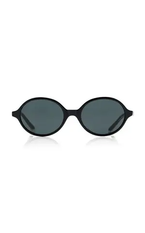 Khaite X Oliver Peoples Round-frame Sunglasses - Black