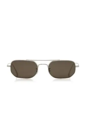 Khaite Khaite X Oliver Peoples Rectangle Sunglasses Grey