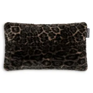 Apparis Cicly Leopard Decorative Pillow, 12 X 20 Dark Leopard