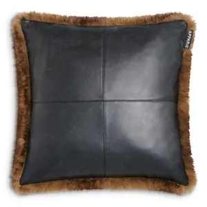 Apparis Brenn Faux Fur Pillow, Square - Mink