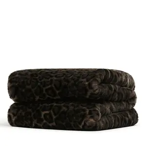Apparis Brady Leopard Throw - Dark Leopard