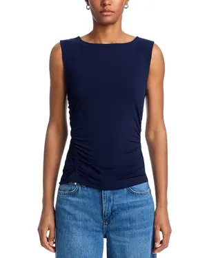 Derek Lam 10 Crosby Sophia Ruched Top - Night Sky