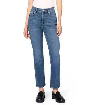 Warp + Weft High Rise Straight Leg Jeans - Takeoff