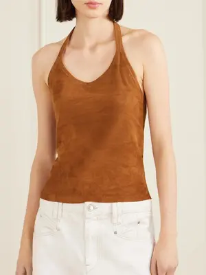Stouls Cherry Open-back Tank - Brown