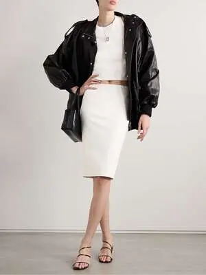 Stouls Gilda Leather Skirt