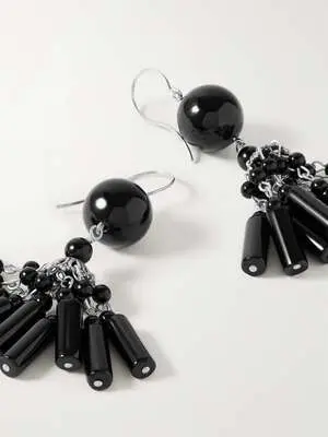 SOPHIE BUHAI Flamenco Onyx Earrings - Black