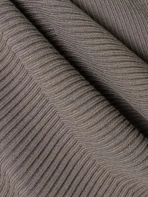 Rick Owens Draped Ribbed-knit Top