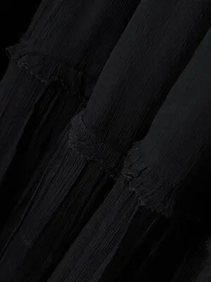 MARANT ETOILE Alita Ruffled Tiered Chiffon Midi Dress