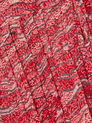 MARANT ETOILE Advika Printed Crepon Blouse - Red