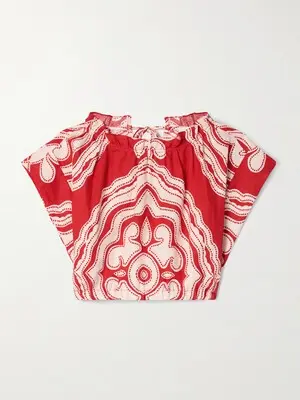 LEMLEM Muna Cropped Top - Red