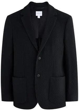 Sunspel Waffle-knit Wool-blend Blazer
