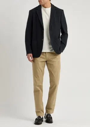 Sunspel Waffle-knit Wool-blend Blazer