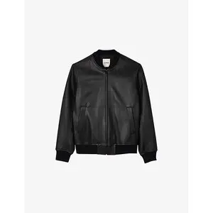 Sandro Regular-fit Leather Jacket