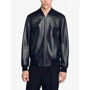Sandro Regular-fit Leather Jacket