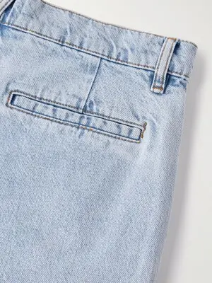 FRAME The Wide Trouser High-rise Wide-leg Jeans - Blue