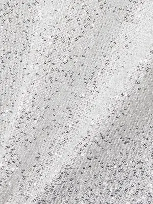 Alessandra Rich Sequin-embellished Metallic Knitted Maxi Skirt